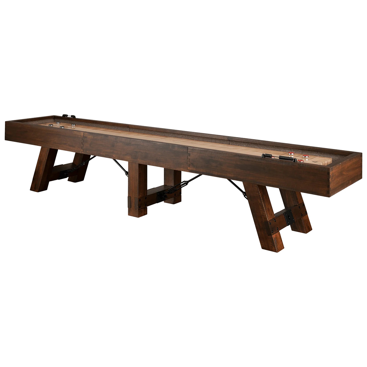 12' Savannah Shuffleboard Table - Sable